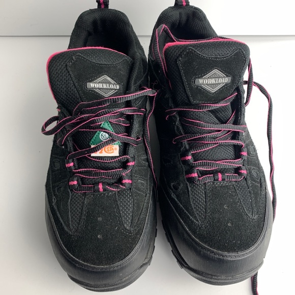workload | Shoes | Workload Oil Resistant Black Pink Steel Toe Safety ...